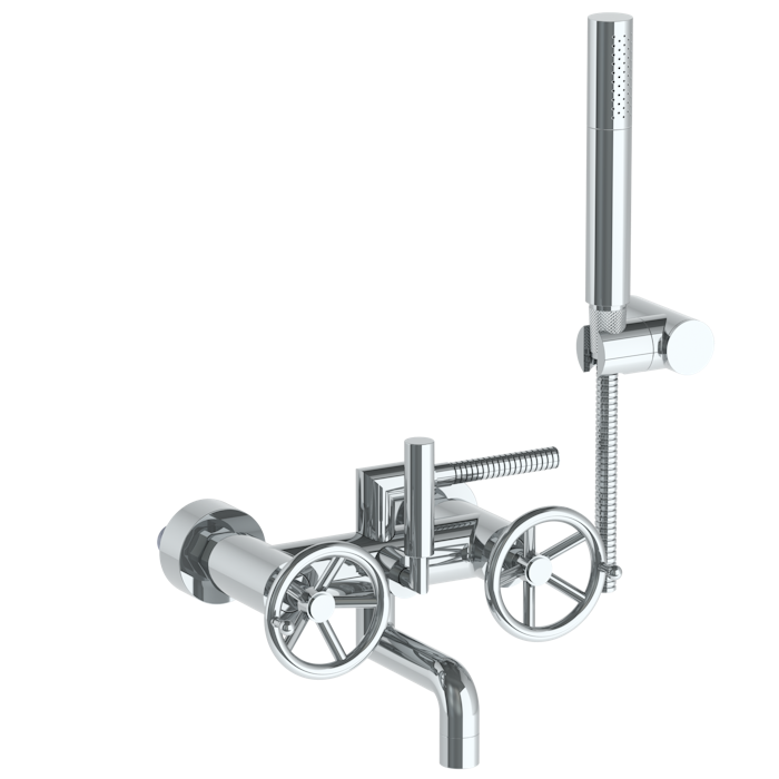 WATERMARK Brooklyn 31 Wall Mounted Exposed Bath Set with Hand Shower 3 ...
