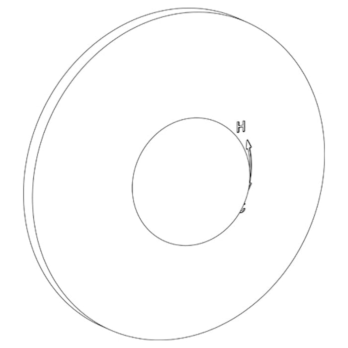 WATERMARK Zen 36 Wall Mounted Pressure Balance Shower Trim, 7" dia. 36 ...