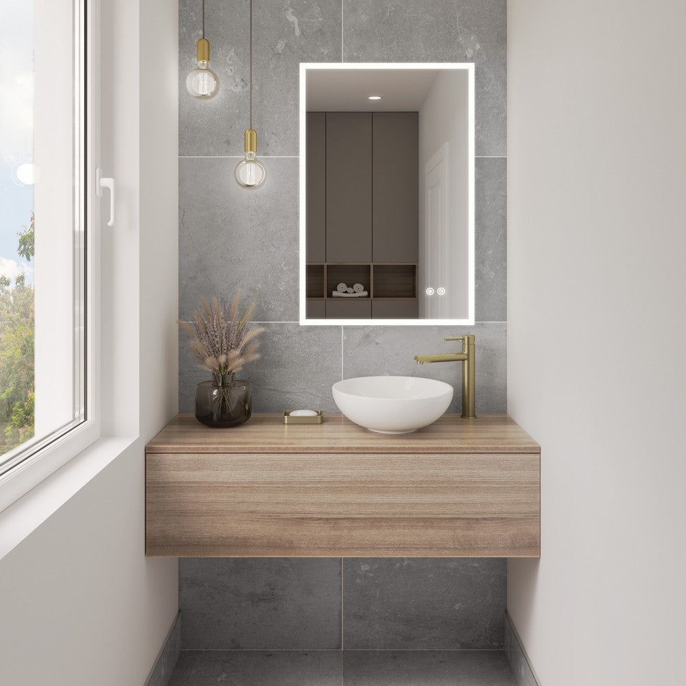 Luna New Halo LED Mirror 72'' x 24'' – Sognare Tile & Stone / Sognare ...