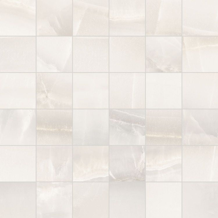 ELY Akoya White Matte Mosaic 12x12 (please call for special pricing ...