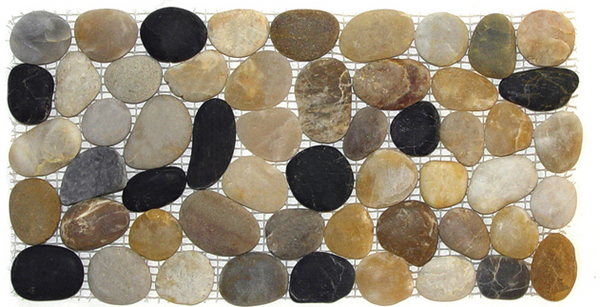 Rome Coloful Tumbled Pebble Mosaic Tile – Sognare Tile & Stone ...