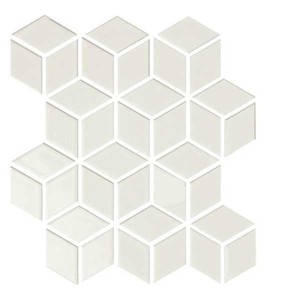 Sognare Cute Bone Rhombus Hexagon Cube Bone Glossy Mosaic 12x12 ...