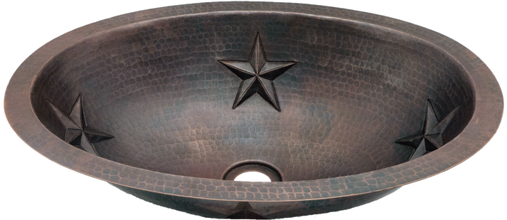 Hammered Oval Stars Sink – Sognare Tile & Stone / Sognare Kitchen & Bath